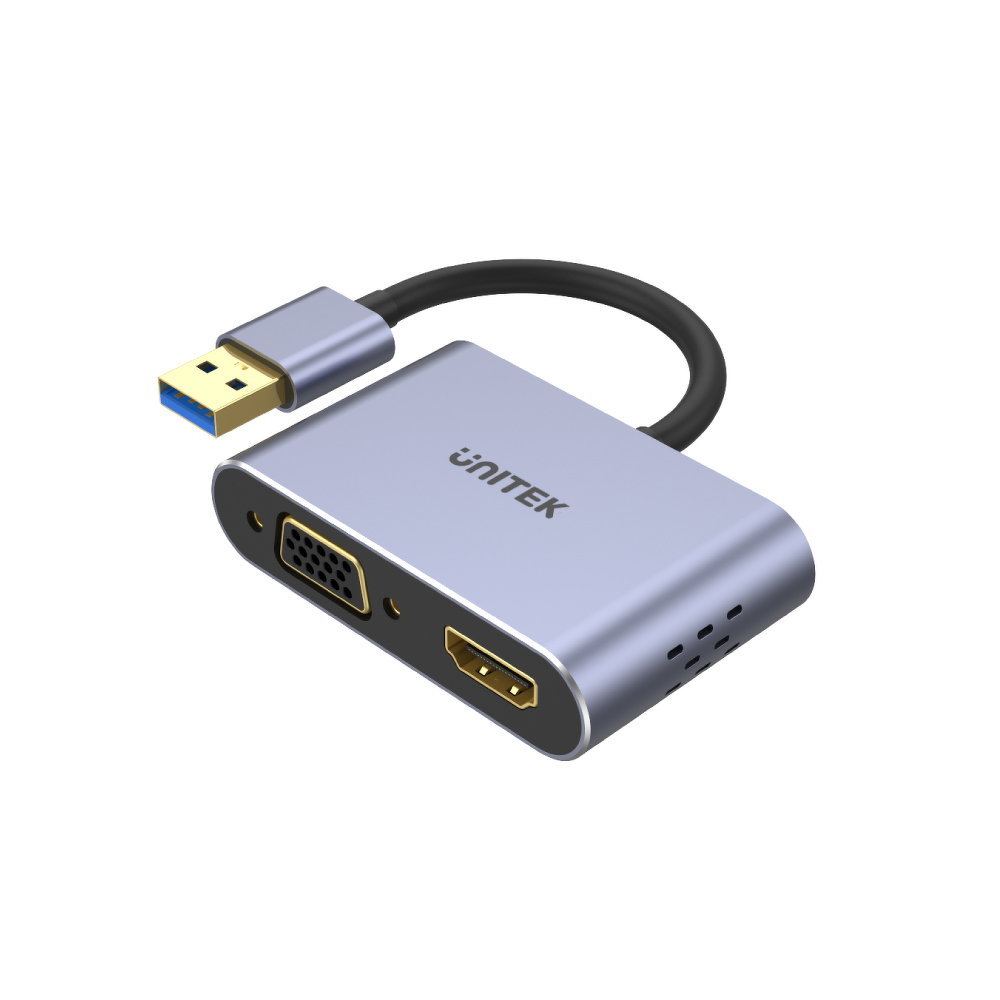 Unitek Adapter USB na HDMI i VGA, FullHD | iAkcesoria \ Przejściówki i ...